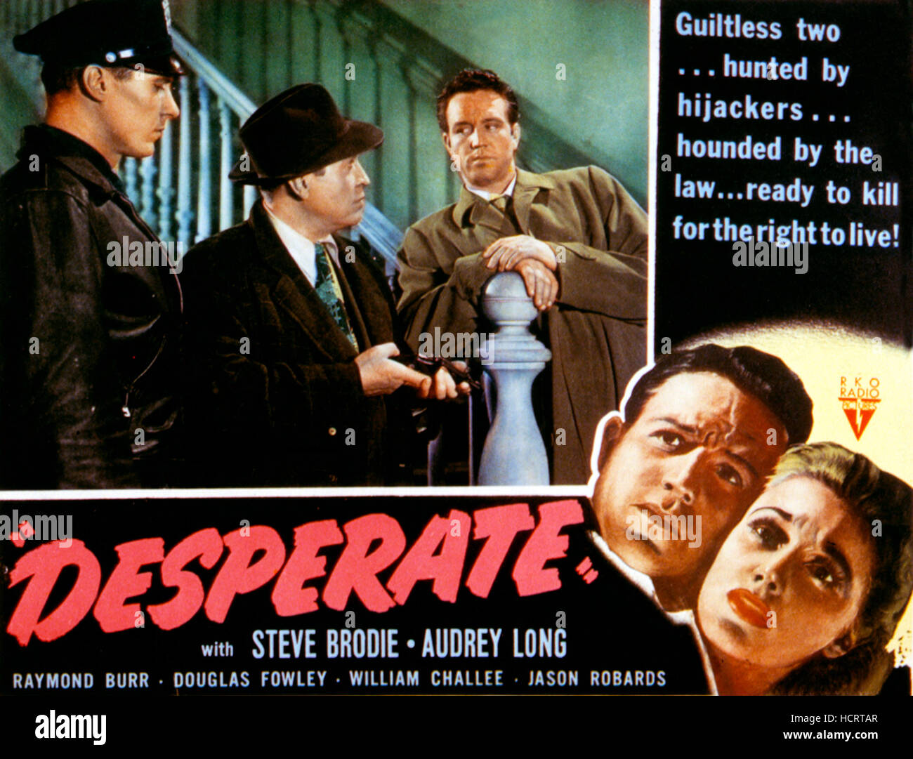 DESPERATE, Poster art, Steve Brodie, Audrey Long, Raymond Burr, 1947 ...