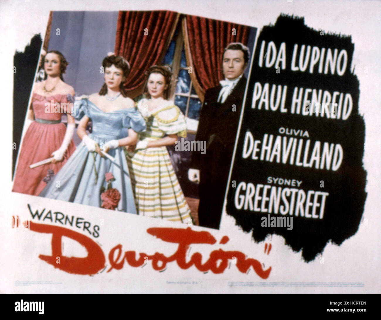 DEVOTION, Nancy Coleman, Ida Lupino, Olivia de Havilland, Paul Henreid, 1946 Stock Photo - Alamy