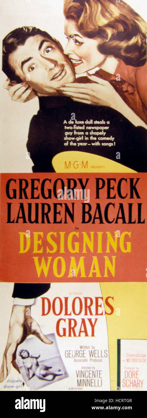 DESIGNING WOMAN, Gregory Peck, Lauren Bacall, 1957 Stock Photo - Alamy
