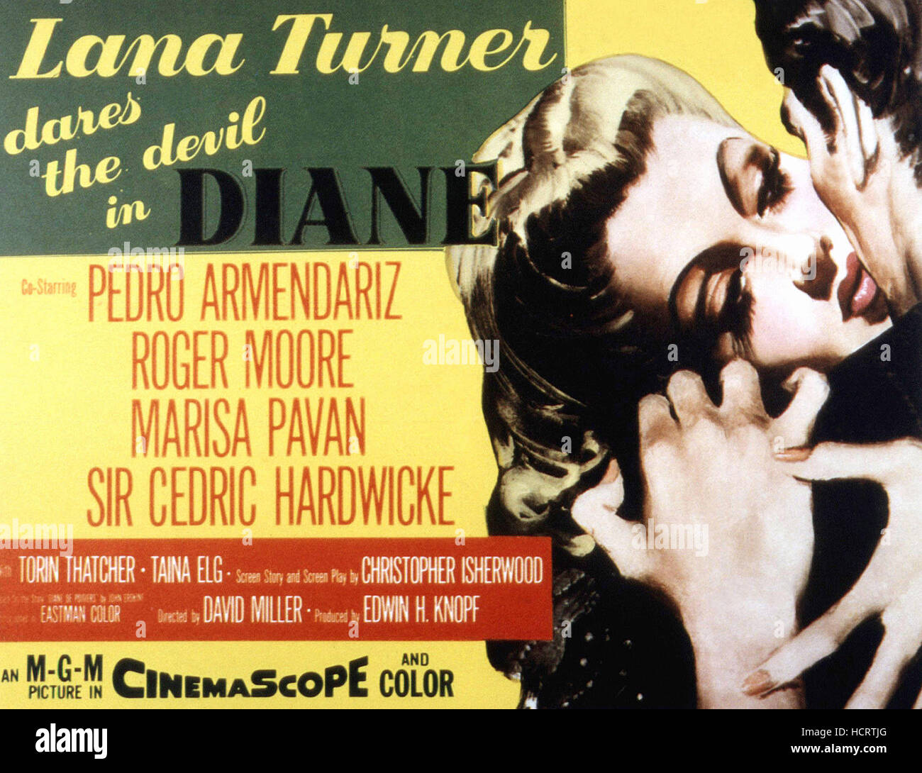 DIANE, Lana Turner, Roger Moore, 1956 Stock Photo - Alamy