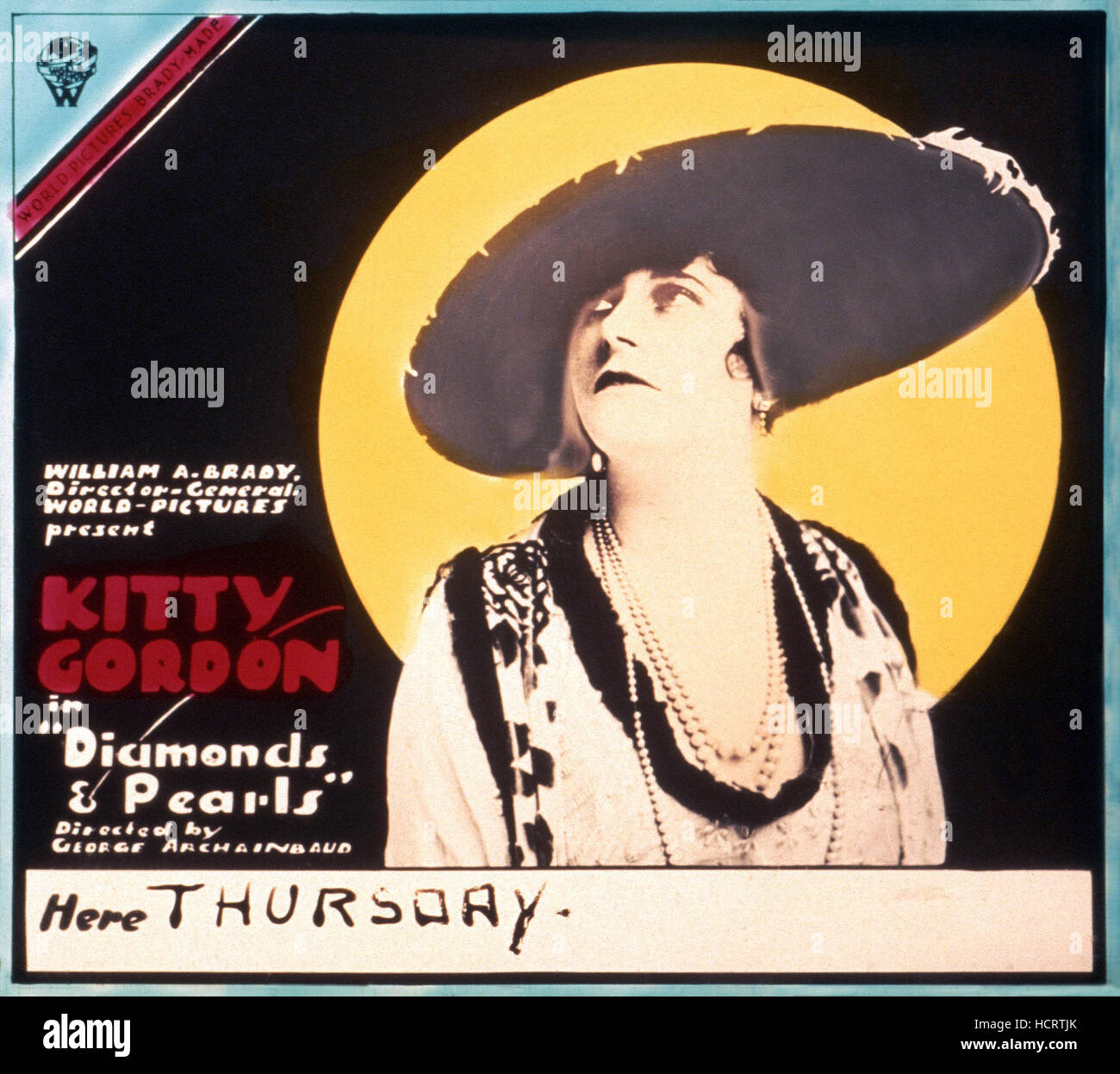 DIAMONDS AND PEARLS, Kitty Gordon, 1917 Stock Photo - Alamy