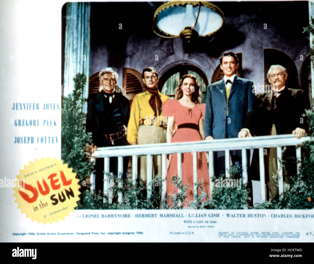 DUEL IN THE SUN, Walter Huston, Joseph Cotten, Jennifer Jones, Gregory ...