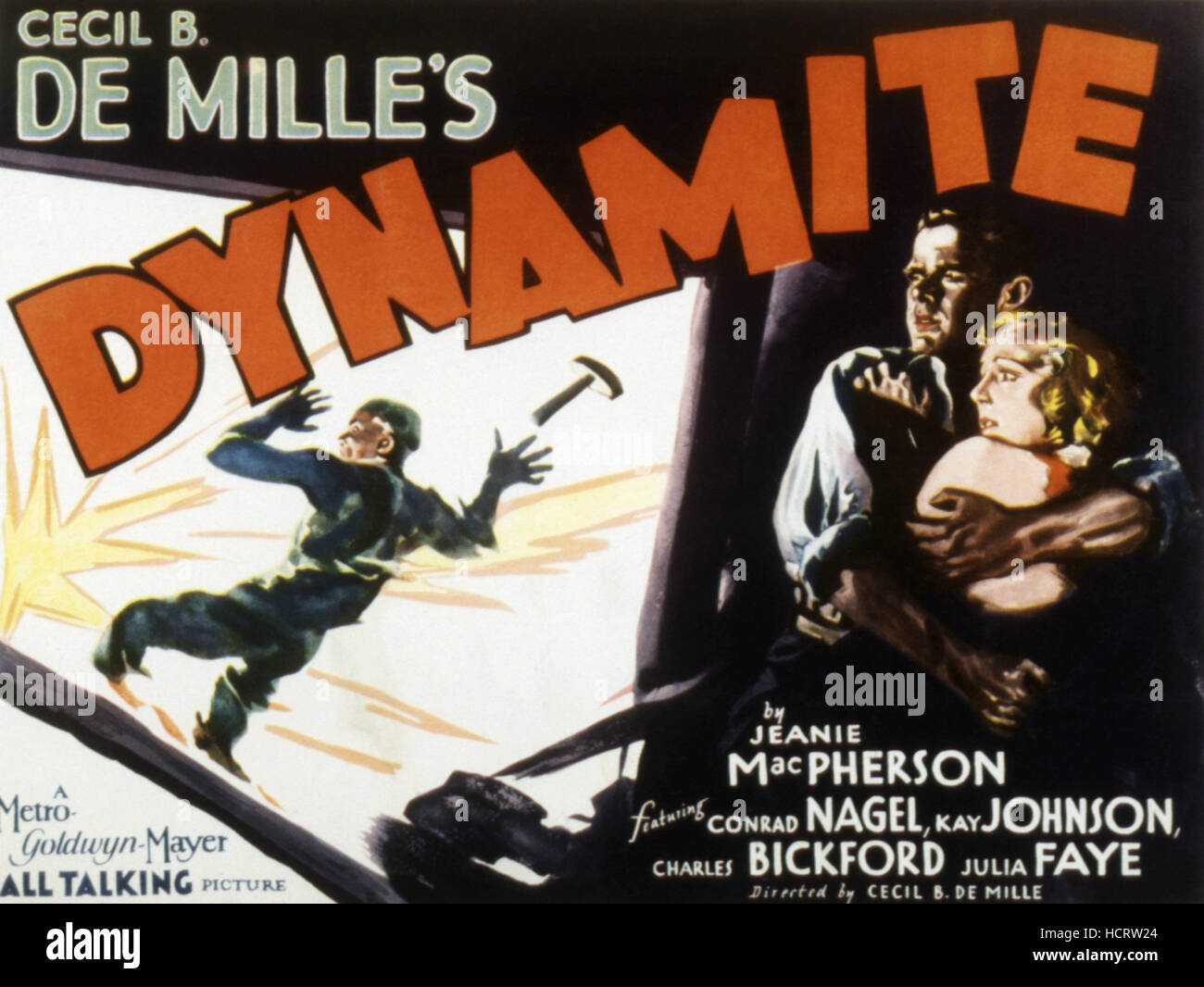 DYNAMITE, Charles Bickford, Kay Johnson, 1929 Stock Photo - Alamy