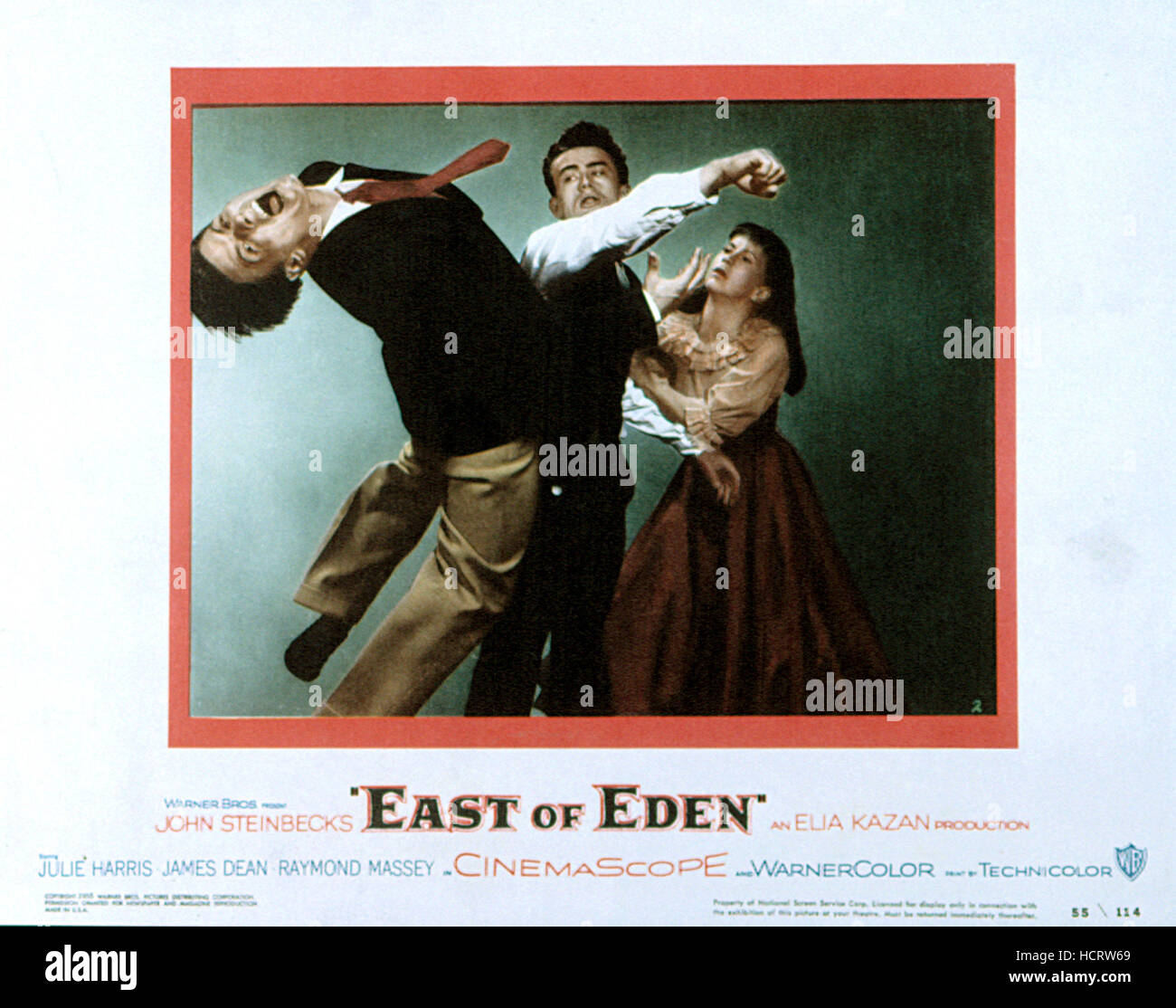 EAST OF EDEN, Richard Davalos, James Dean, Julie Harris, 1955 Stock ...