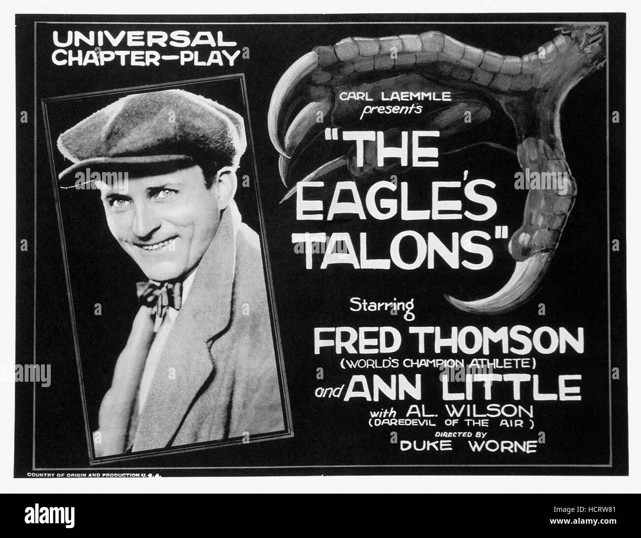 THE EAGLE'S TALONS, Fred Thomson, 1923 Stock Photo - Alamy