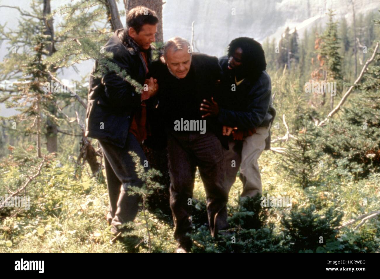 THE EDGE, Alec Baldwin, Anthony Hopkins, Harold Perrineau, 1997, TM and ...