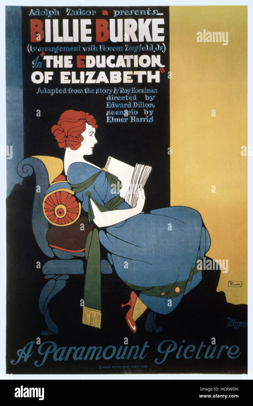 THE EDUCATION OF ELIZABETH, Billie Burke, 1921 Stock Photo - Alamy