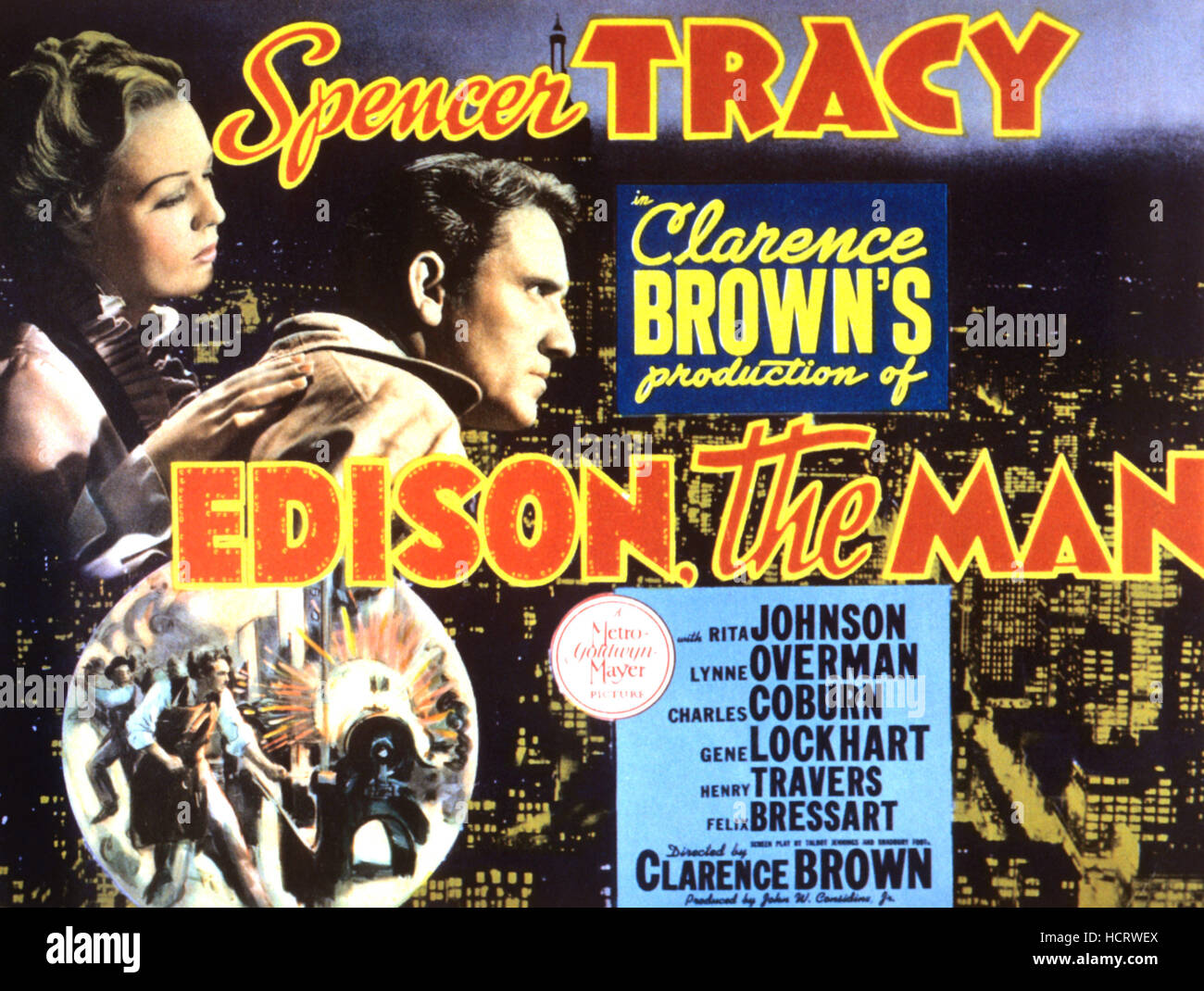 EDISON, THE MAN, Rita Johnson, Spencer Tracy, 1940 Stock Photo - Alamy