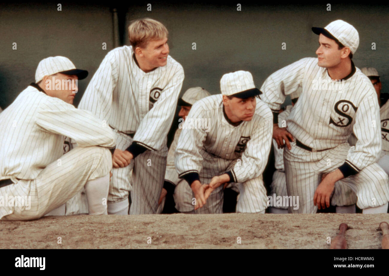 EIGHT MEN OUT, Michael Rooker, Perry Lang, Don Harvey, Charlie Sheen ...