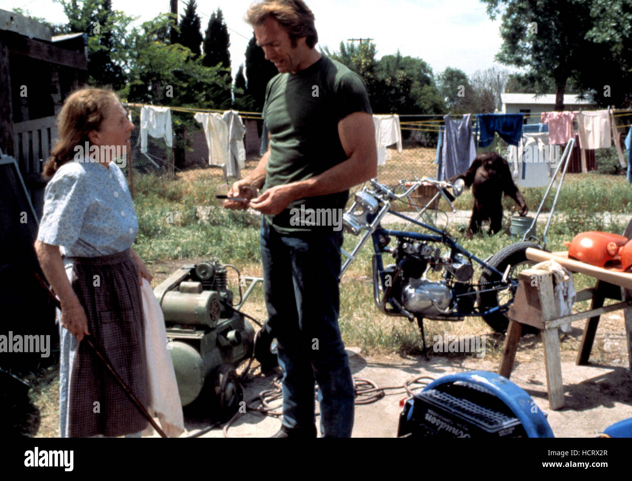 EVERY WHICH WAY BUT LOOSE, Ruth Gordon, Clint Eastwood, Clyde the ...