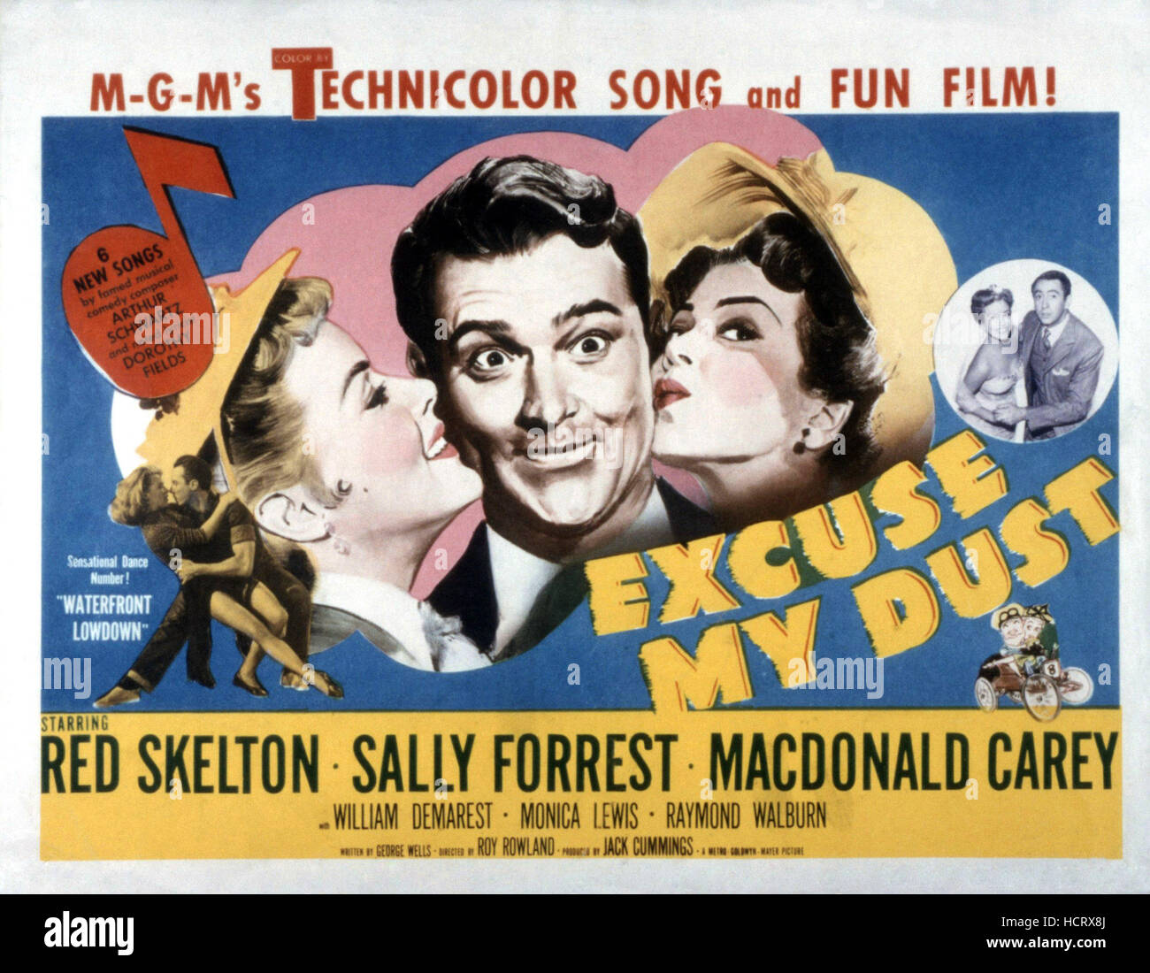 EXCUSE MY DUST, Sally Forrest, Red Skelton, Monica Lewis, 1951 Stock ...