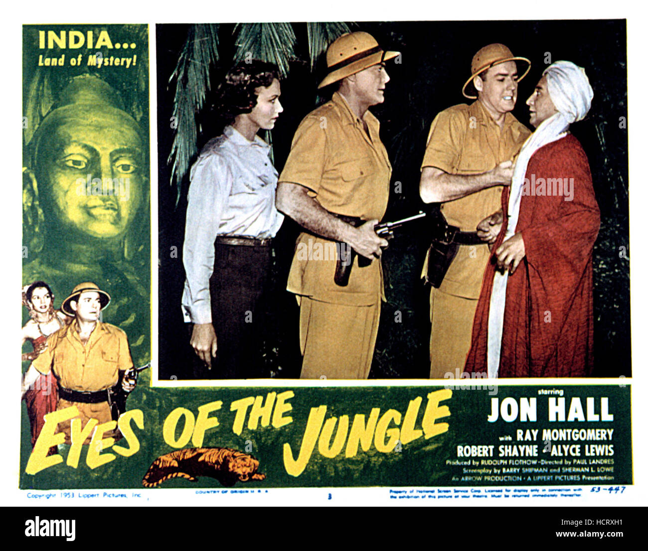 EYES OF THE JUNGLE, Alyce Lewis, Jon Hall, Ray Montgomery, Merrill ...