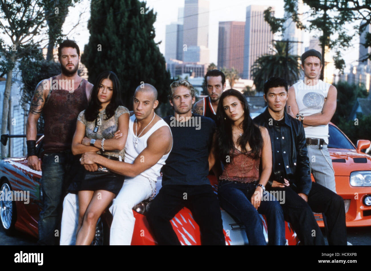 THE FAST AND THE FURIOUS, from left: Matt Schulze, Michelle Rodriguez ...