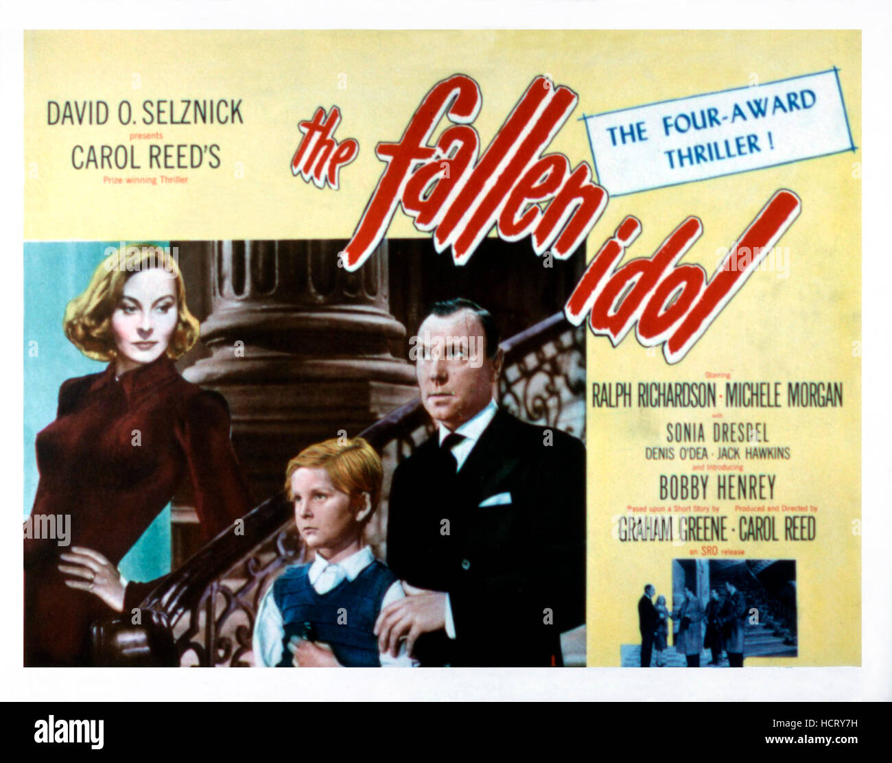 THE FALLEN IDOL, Poster Art, Milchele Morgan, Bobby Henrey, Ralph ...