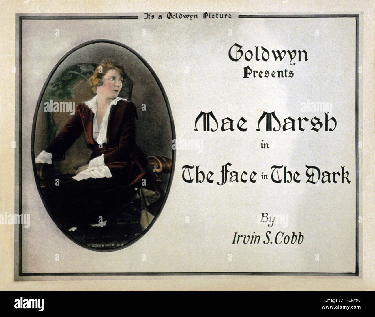 THE FACE IN THE DARK, Mae Marsh, 1918 Stock Photo - Alamy