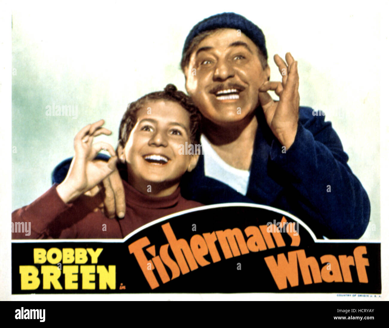 FISHERMAN'S WHARF, Bobby Breen, Henry Armetta, 1939 Stock Photo - Alamy