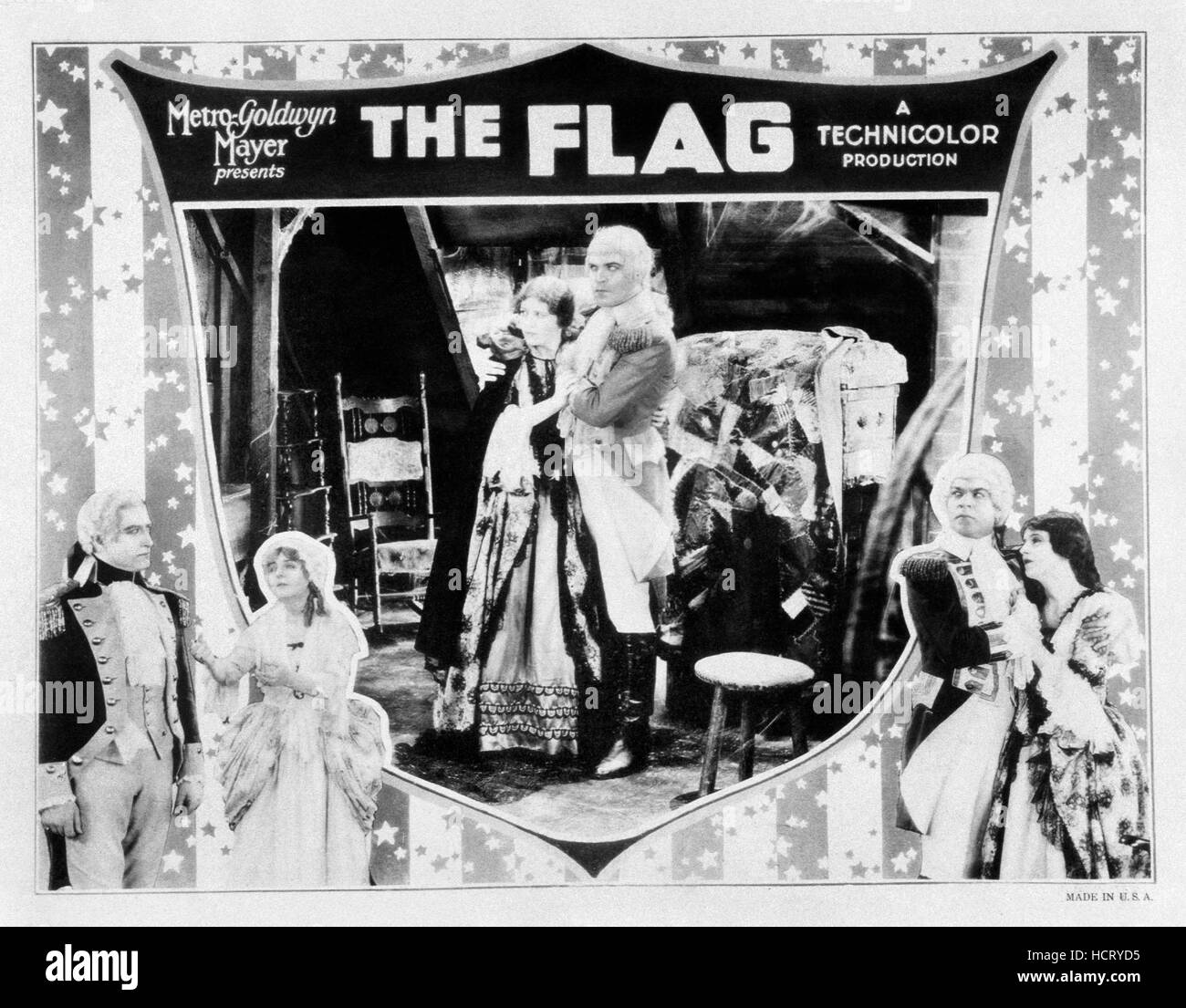 THE FLAG, from left: Francis X. Bushman as George Washington, Enid ...