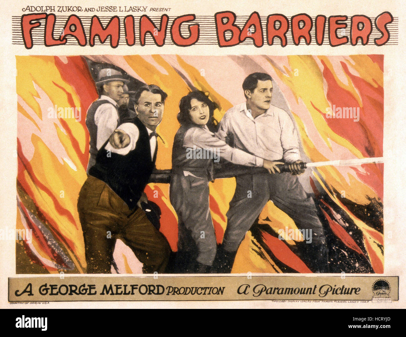 FLAMING BARRIERS, from left: Walter Hiers, Jacqueline Logan, Antonio ...