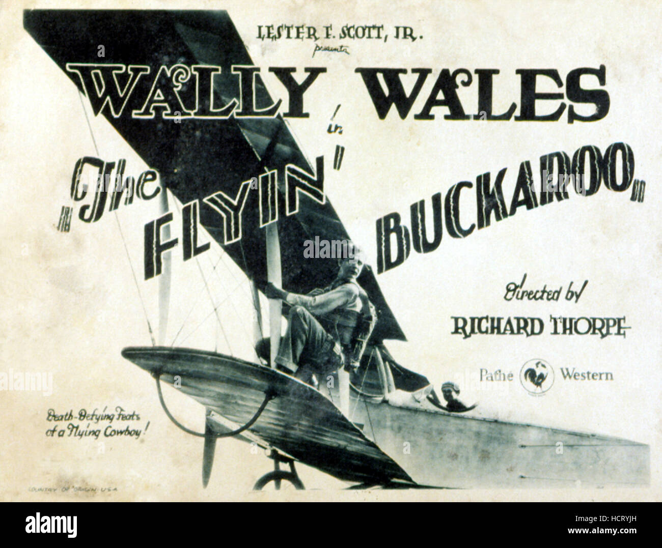 FLYING BUCKAROO, Wally Wales, 1928 Stock Photo - Alamy