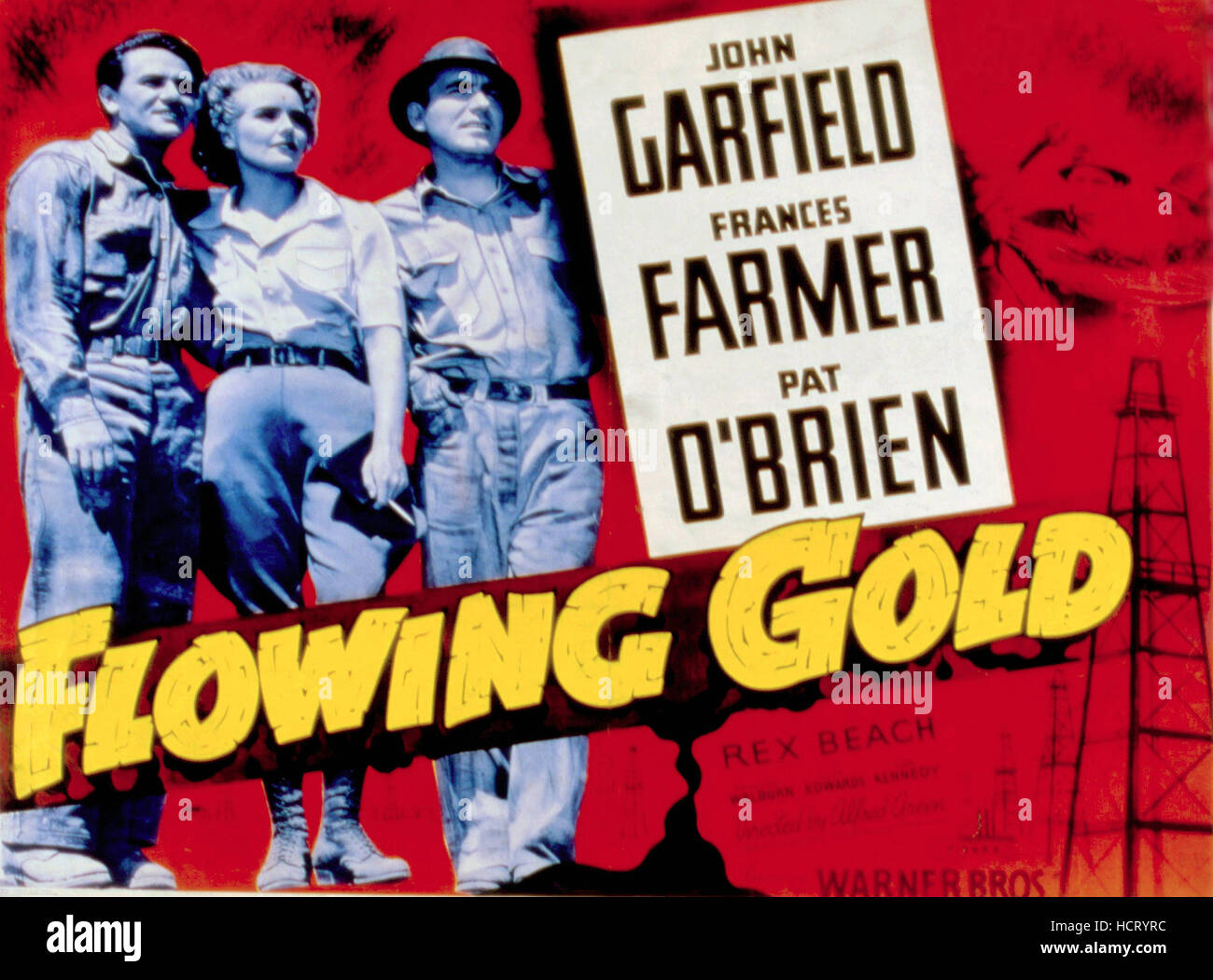FLOWING GOLD, John Garfield, Frances Farmer, Pat O'Brien, 1940 Stock ...