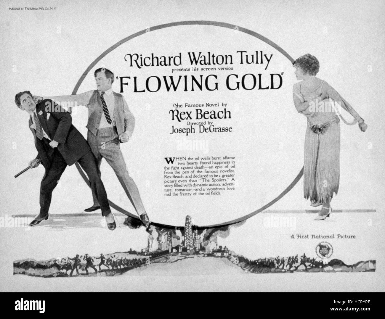 FLOWING GOLD, from left: Crauford Kent, Milton Sills, Anna Q. Nilsson ...