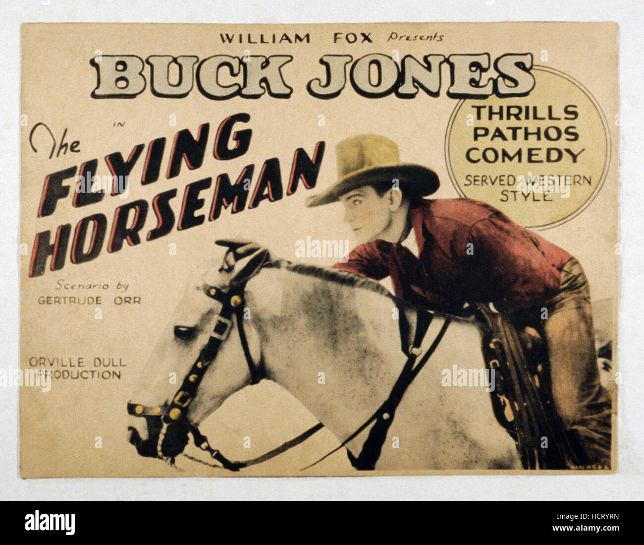 THE FLYING HORSEMAN, Buck Jones, 1926. ©Fox Film Corporation, TM ...