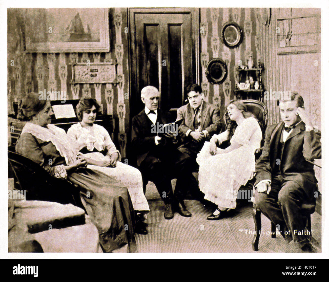 THE FLOWER OF FAITH, US lobbycard, Percy Helton (right), 1916 Stock ...