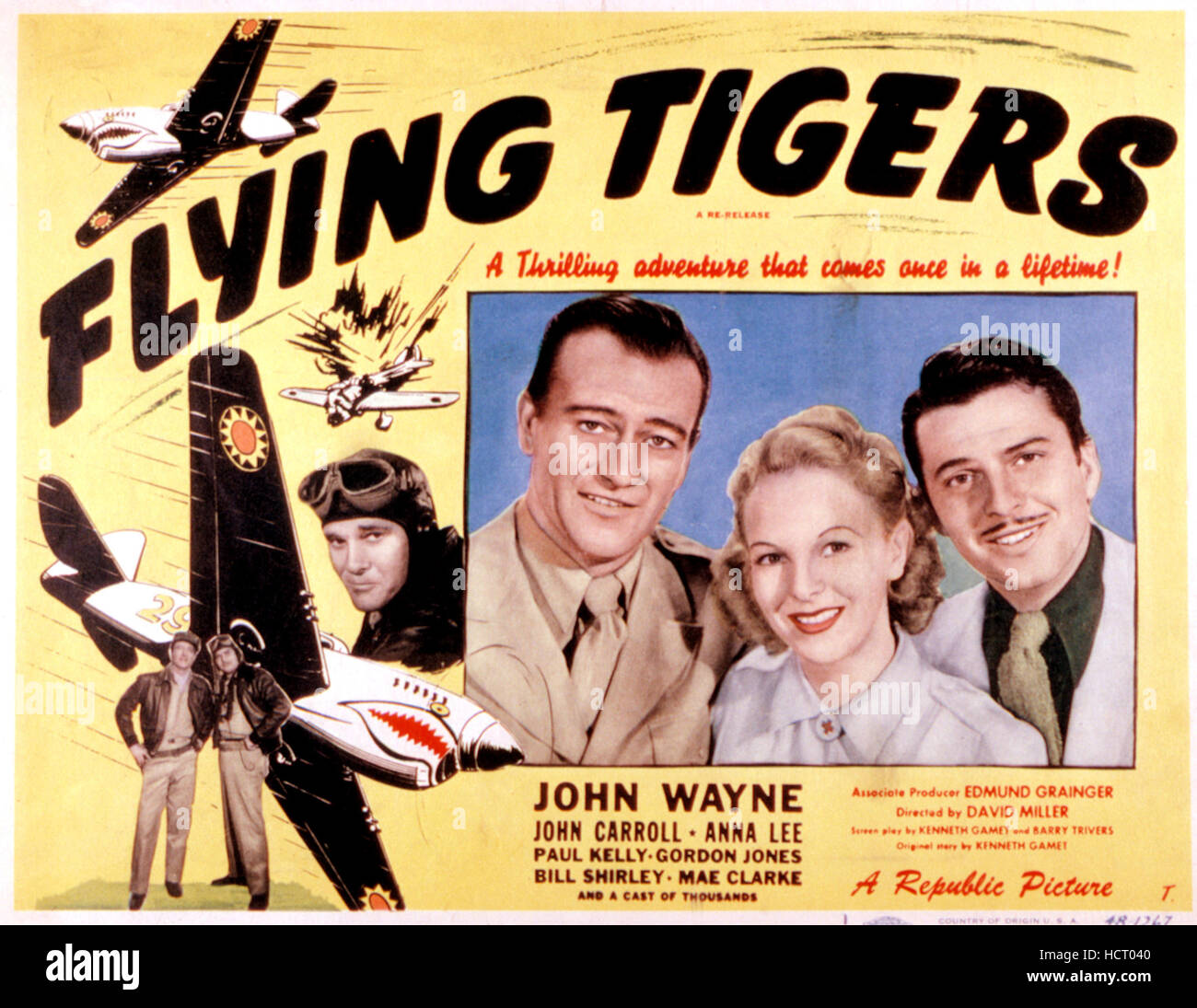 FLYING TIGERS, John Wayne, Anna Lee, John Carroll, 1942 Stock Photo - Alamy