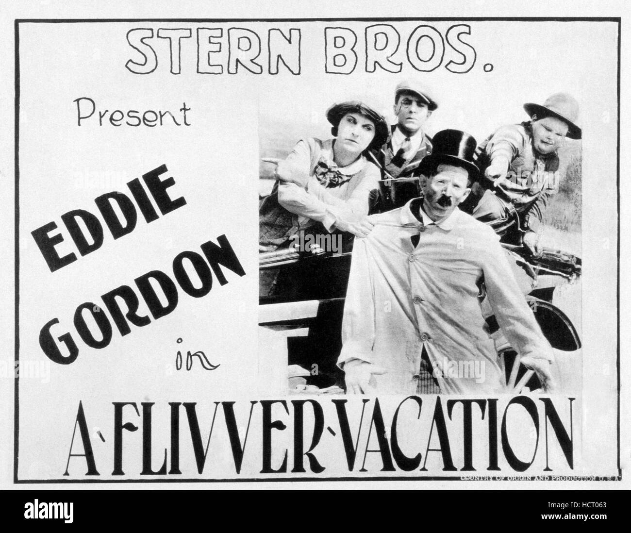A FLIVVER VACATION, Eddie Gordon (front), 1926 Stock Photo - Alamy