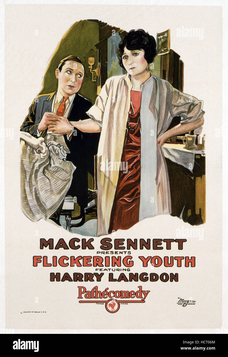 FLICKERING YOUTH, from left: Harry Langdon, Alice Day, 1924 Stock Photo - Alamy