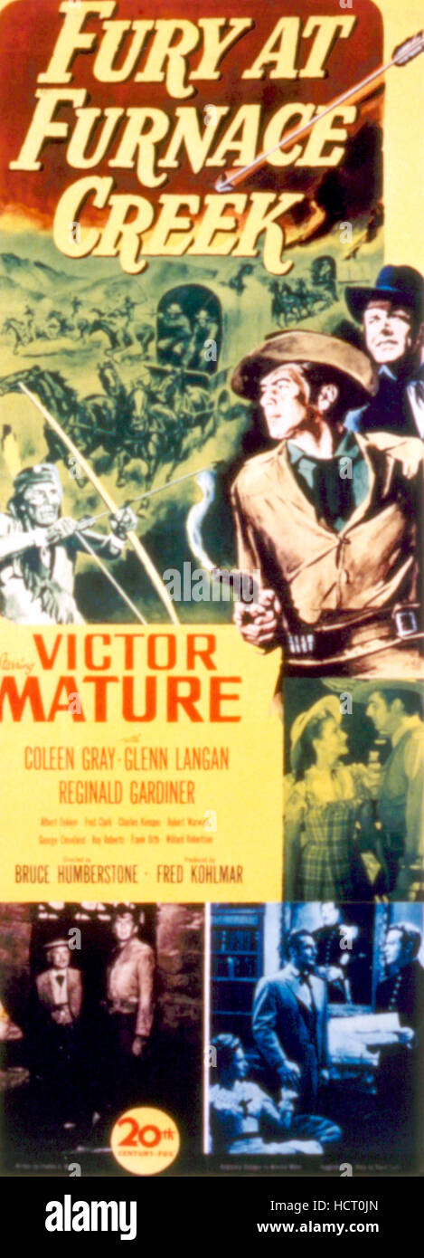 FURY AT FURNACE CREEK, Victor Mature, 1948, (c) 20th Century Fox, TM ...