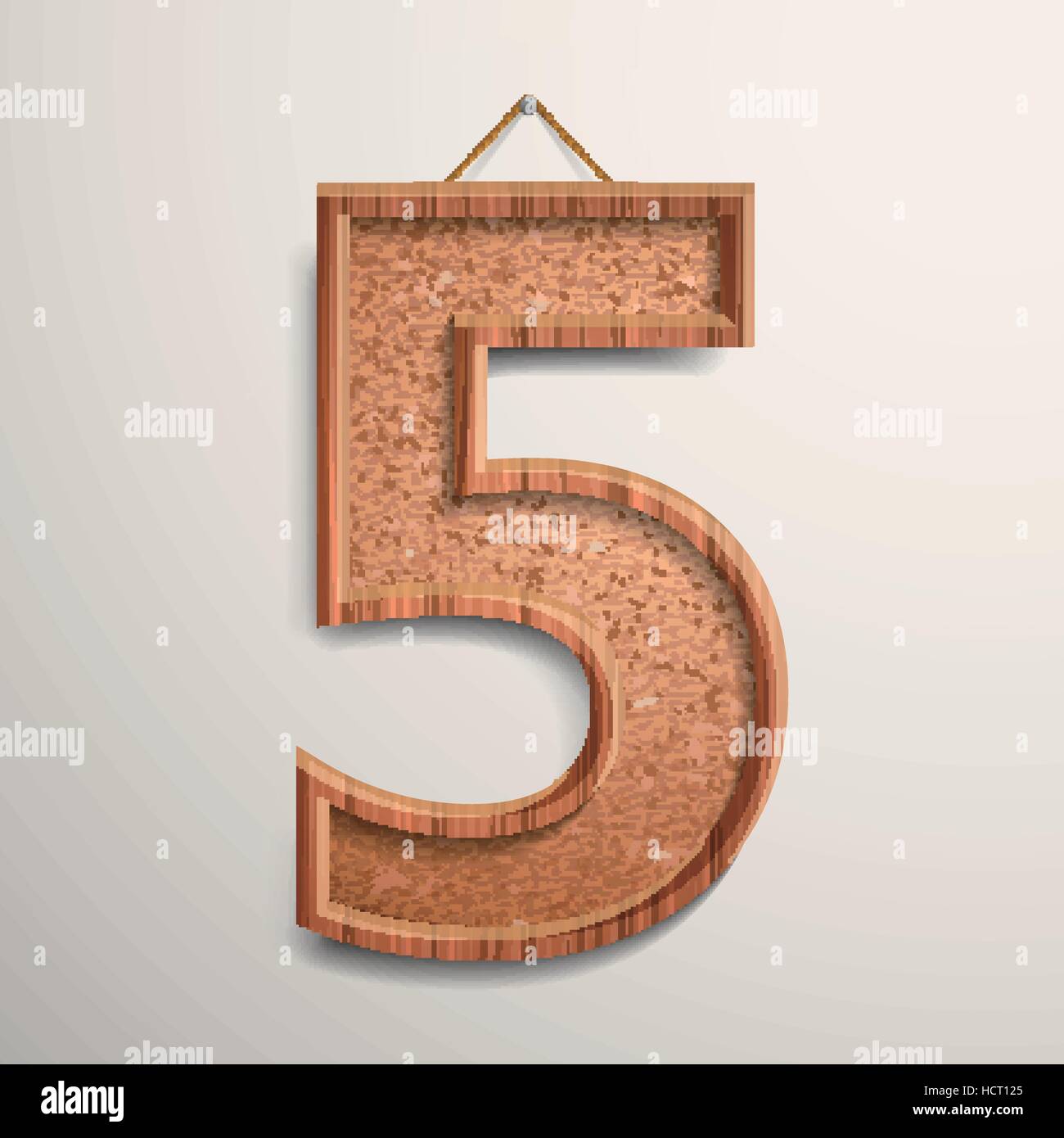 3d cork board texture number 5 isolated on beige background Stock ...