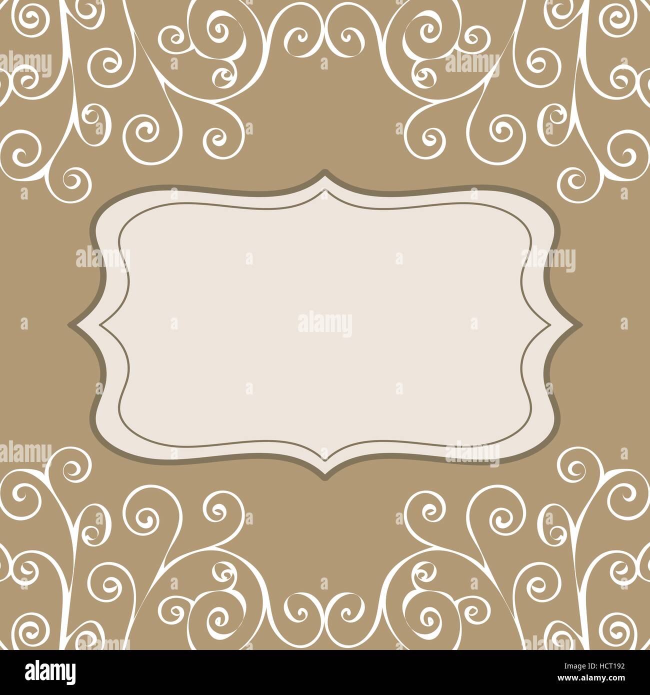 Decorative vintage pattern text background Stock Vector Image & Art - Alamy