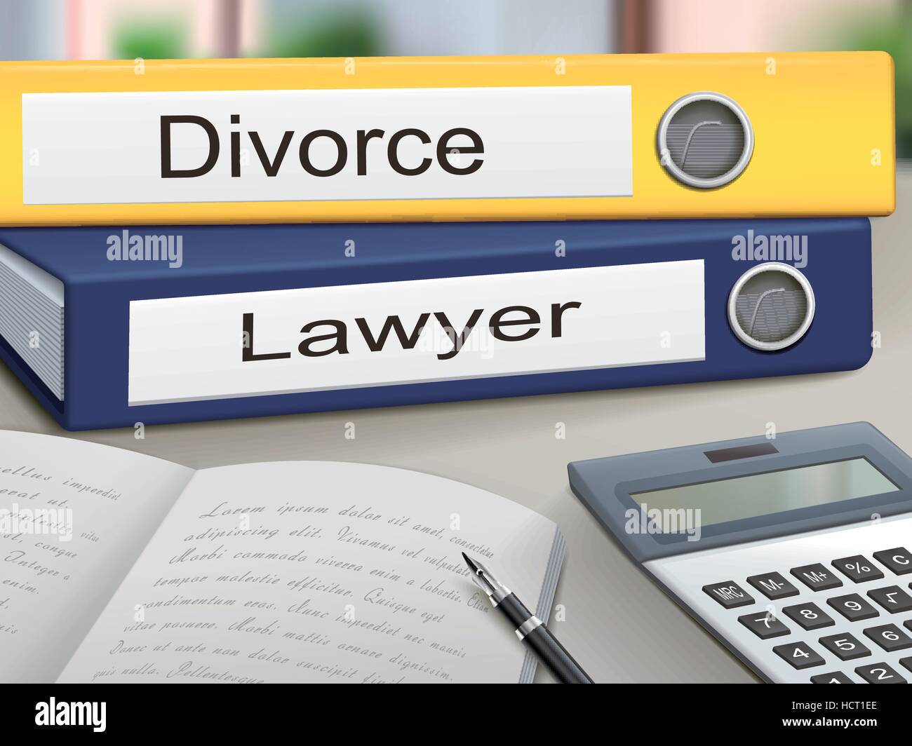 Divorce documents Stock Vector Images - Alamy