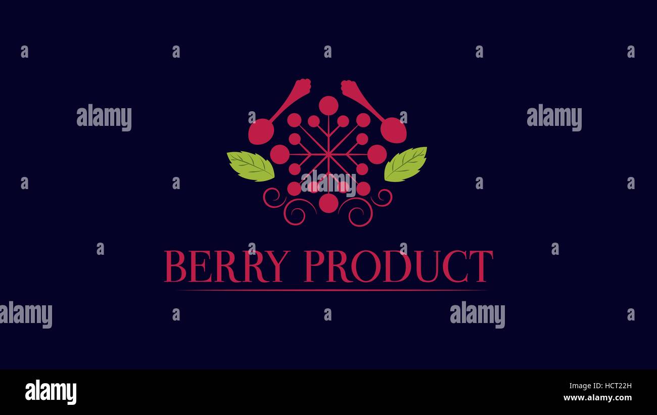 Berry products vector logo Stock Vector Image & Art - Alamy