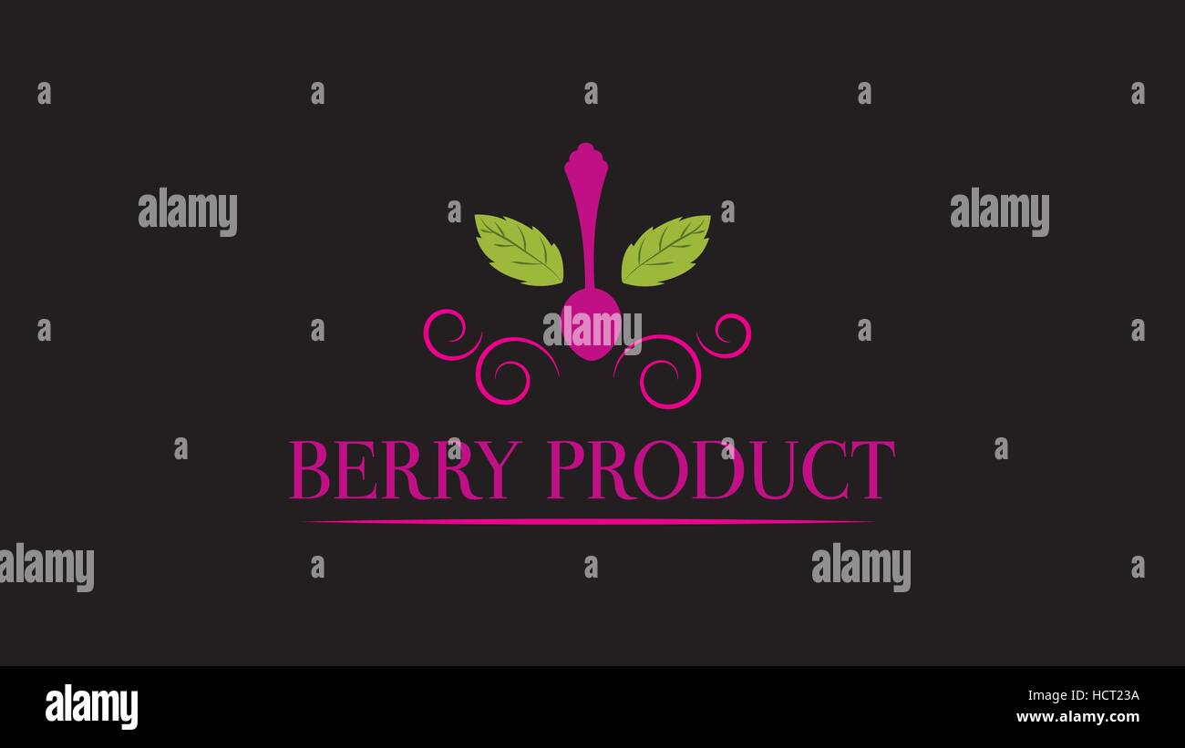 Berry products vector logo Stock Vector Image & Art - Alamy