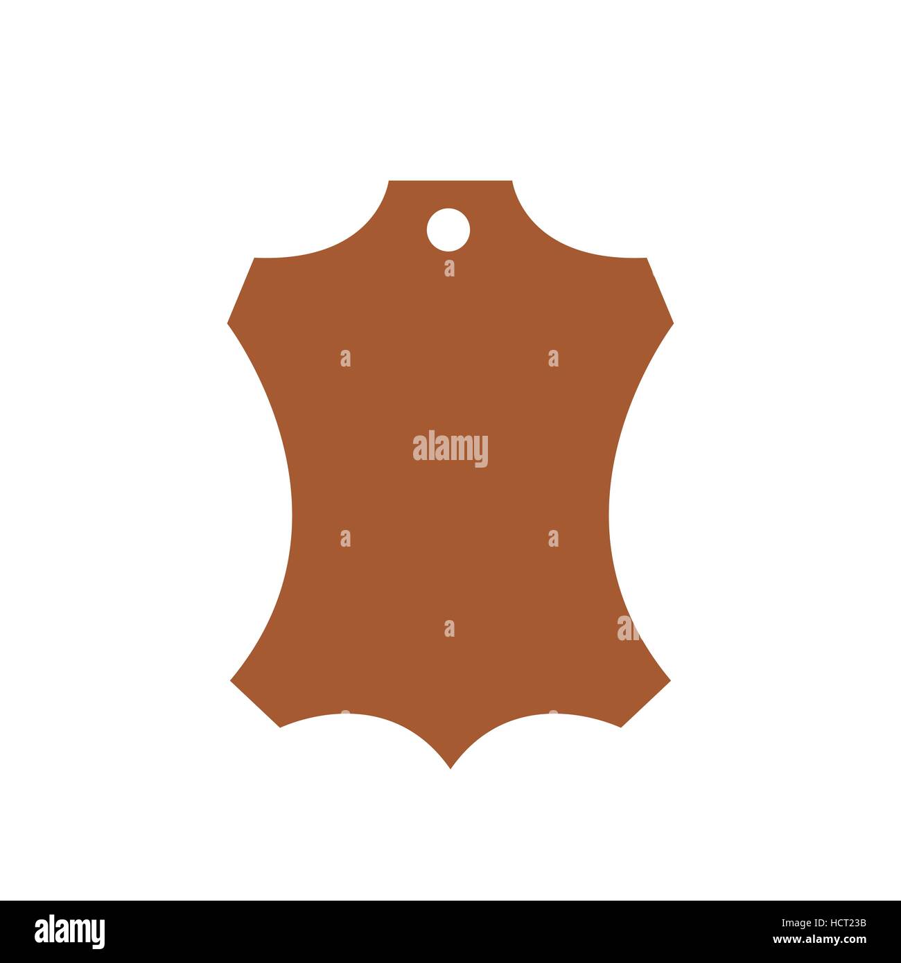 Genuine leather vector label. Real leather sign (symbol, icon, emblem ...