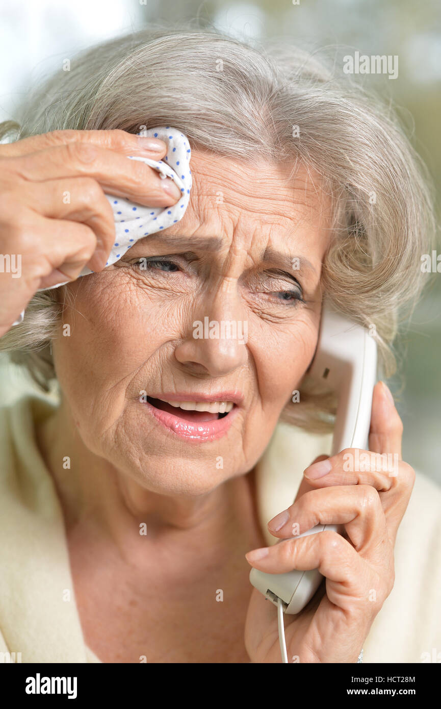 Old lady talking mother on unhappy hi-res stock photography and images ...