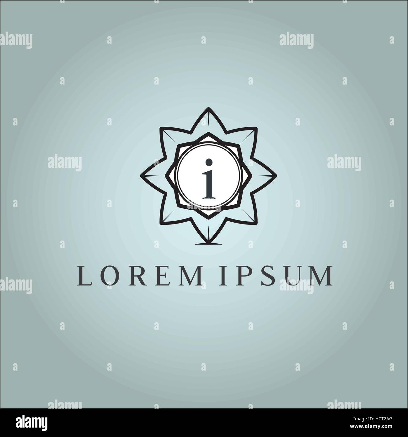 i letter vector logo design template. Luxury monogram for hotel ...