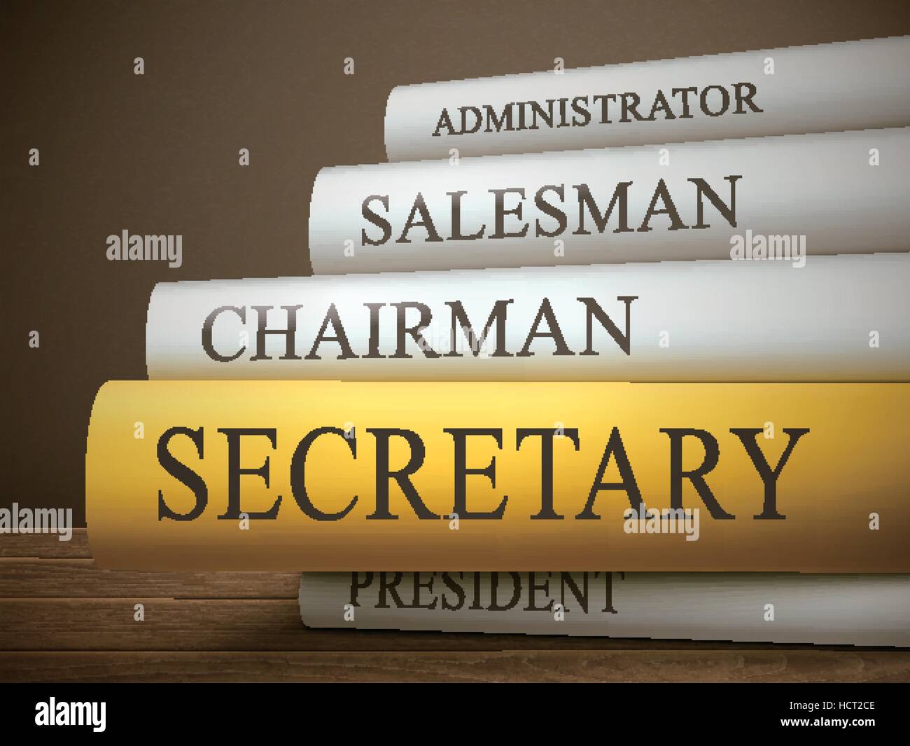 Secretary treasurer Stock Vector Images - Alamy