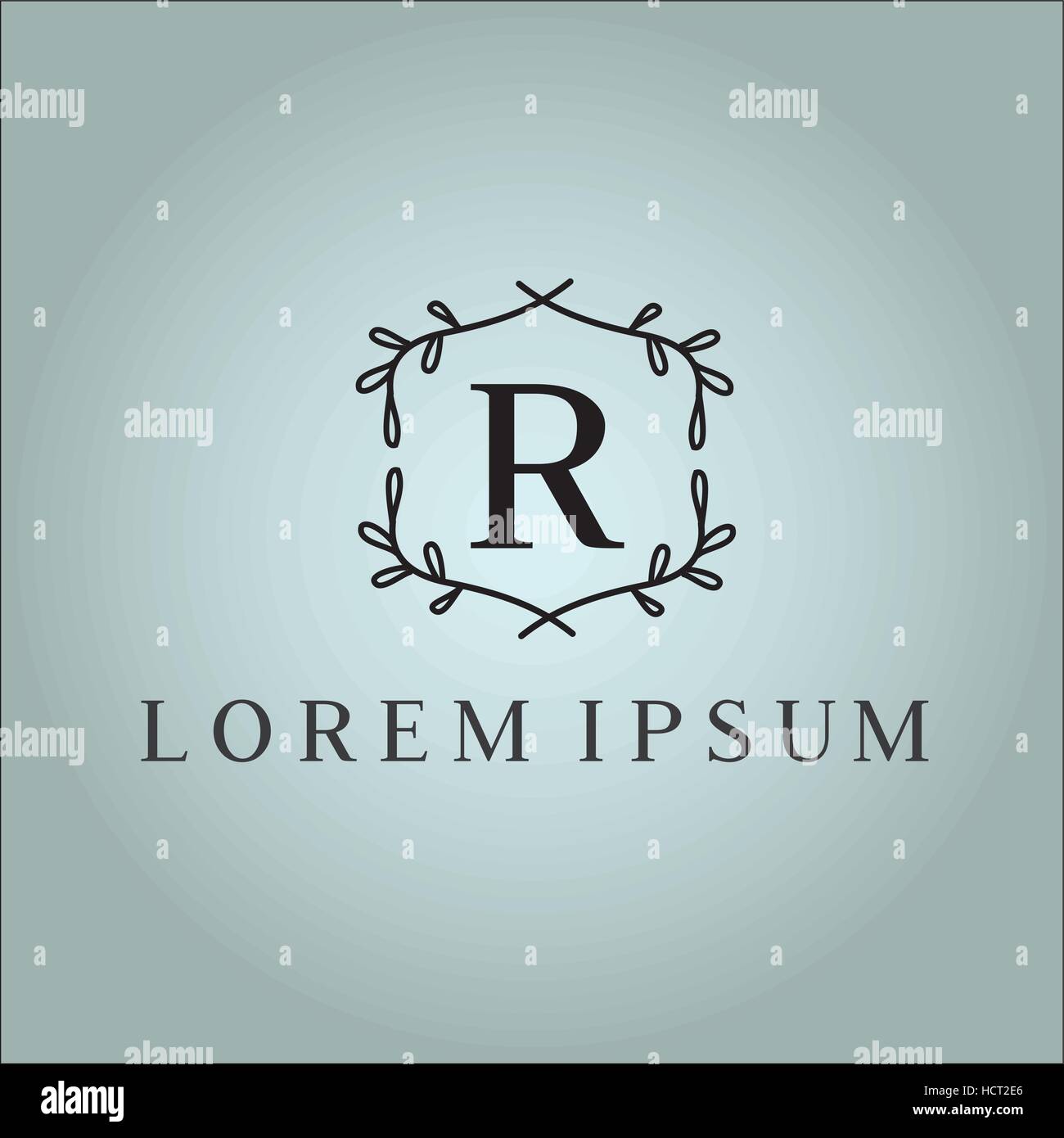 R letter vector logo design template. Luxury monogram for hotel ...