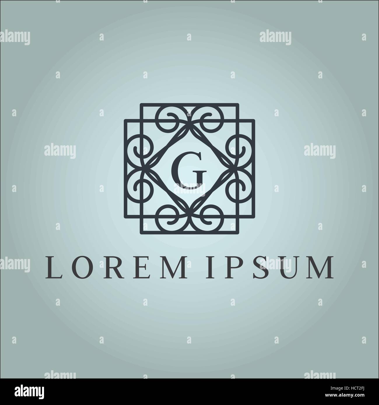 G letter vector logo design template. Luxury monogram for hotel ...