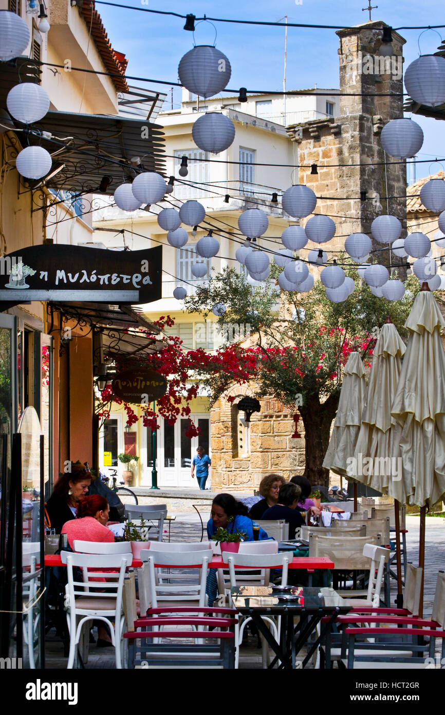 europe, greece, peloponnese, mesinia, kalamata, city, historic, centre ...