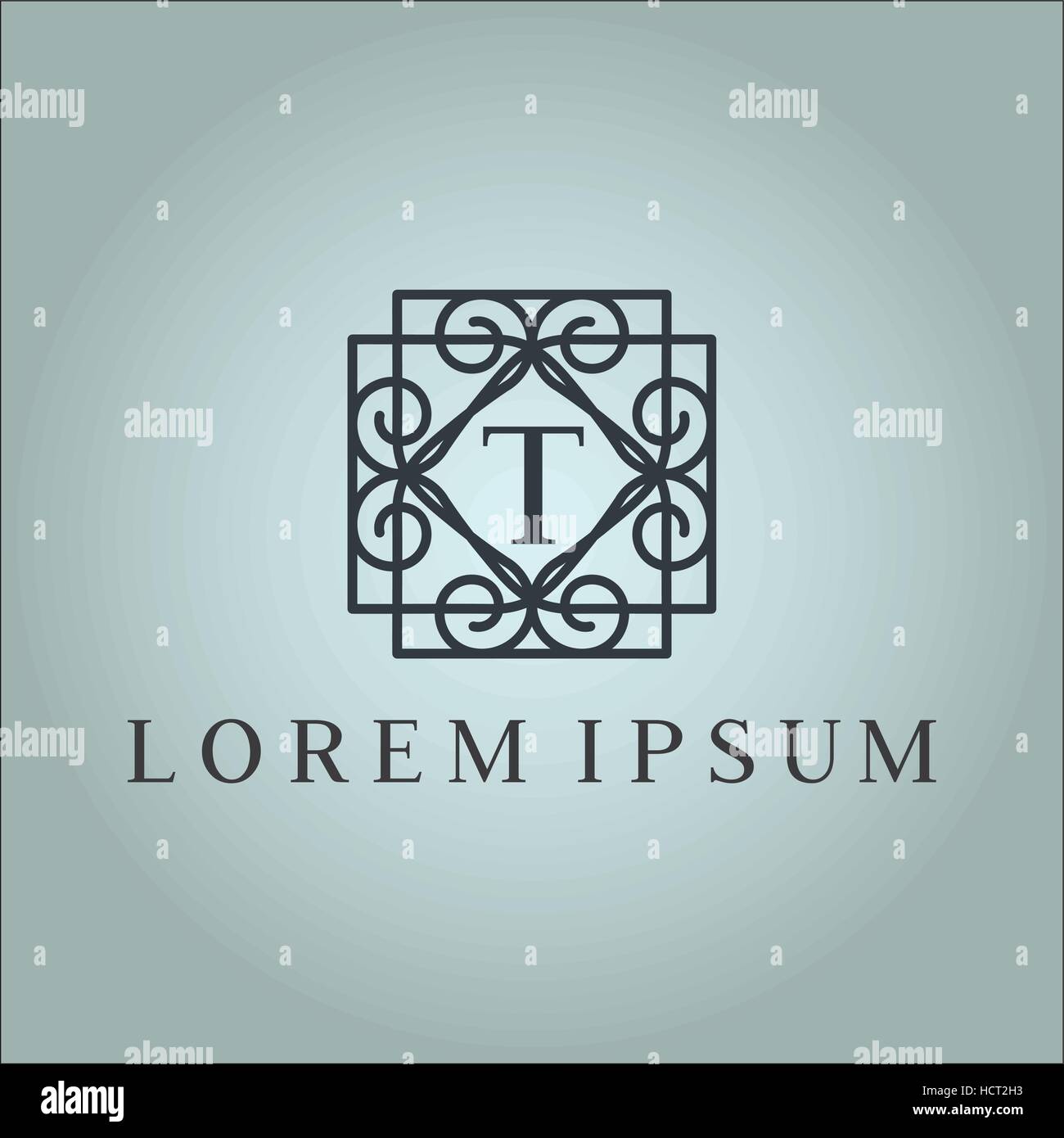T letter vector logo design template. Luxury monogram for hotel ...