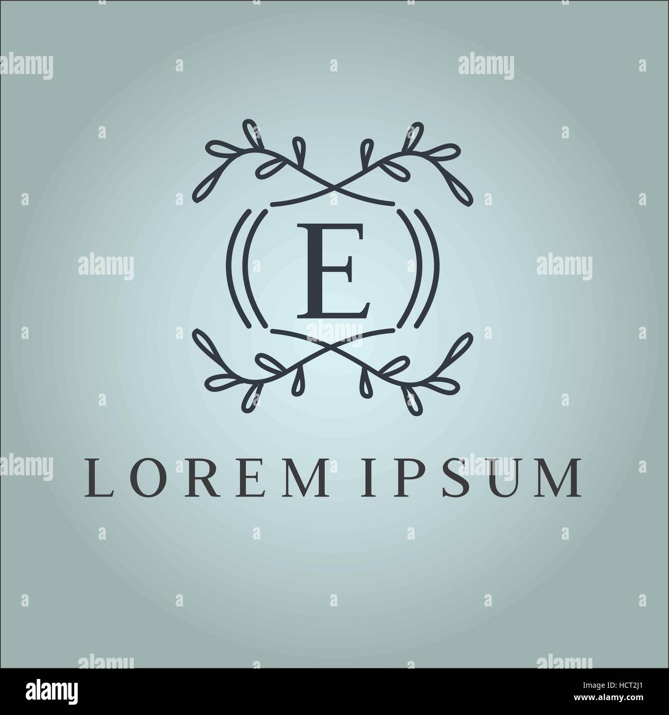 E letter vector logo design template. Luxury monogram for hotel, restaurant, boutique shop ...