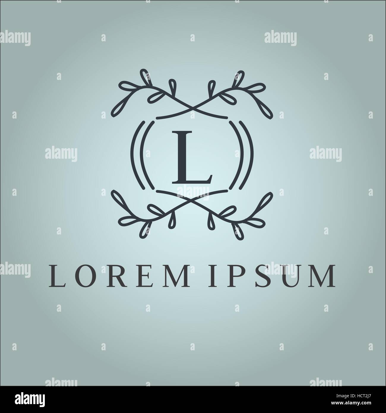 L letter vector logo design template. Luxury monogram for hotel ...