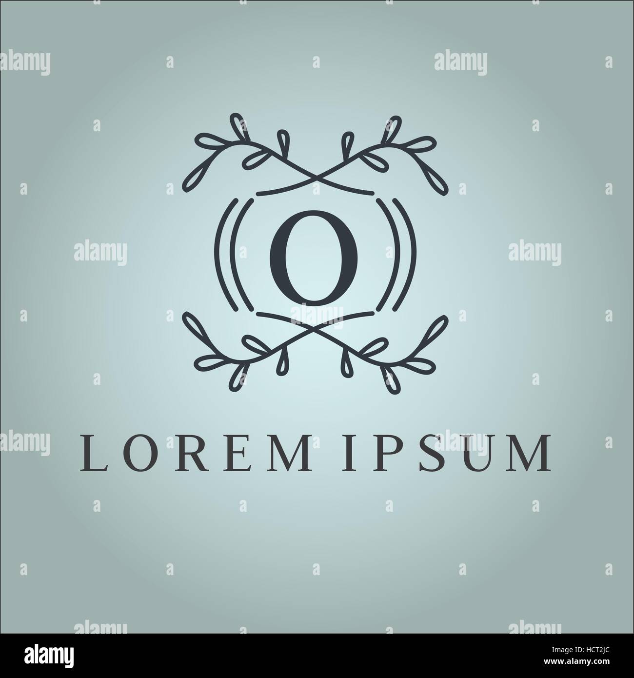 O letter vector logo design template. Luxury monogram for hotel ...