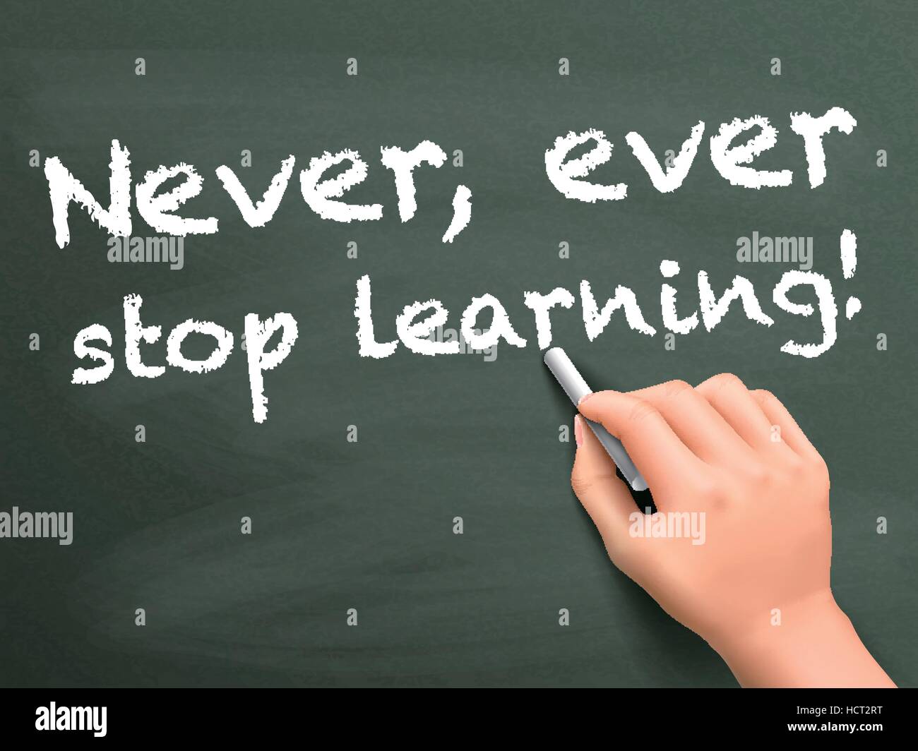 Words Blackboard School Learning Stock Vector Images - Alamy