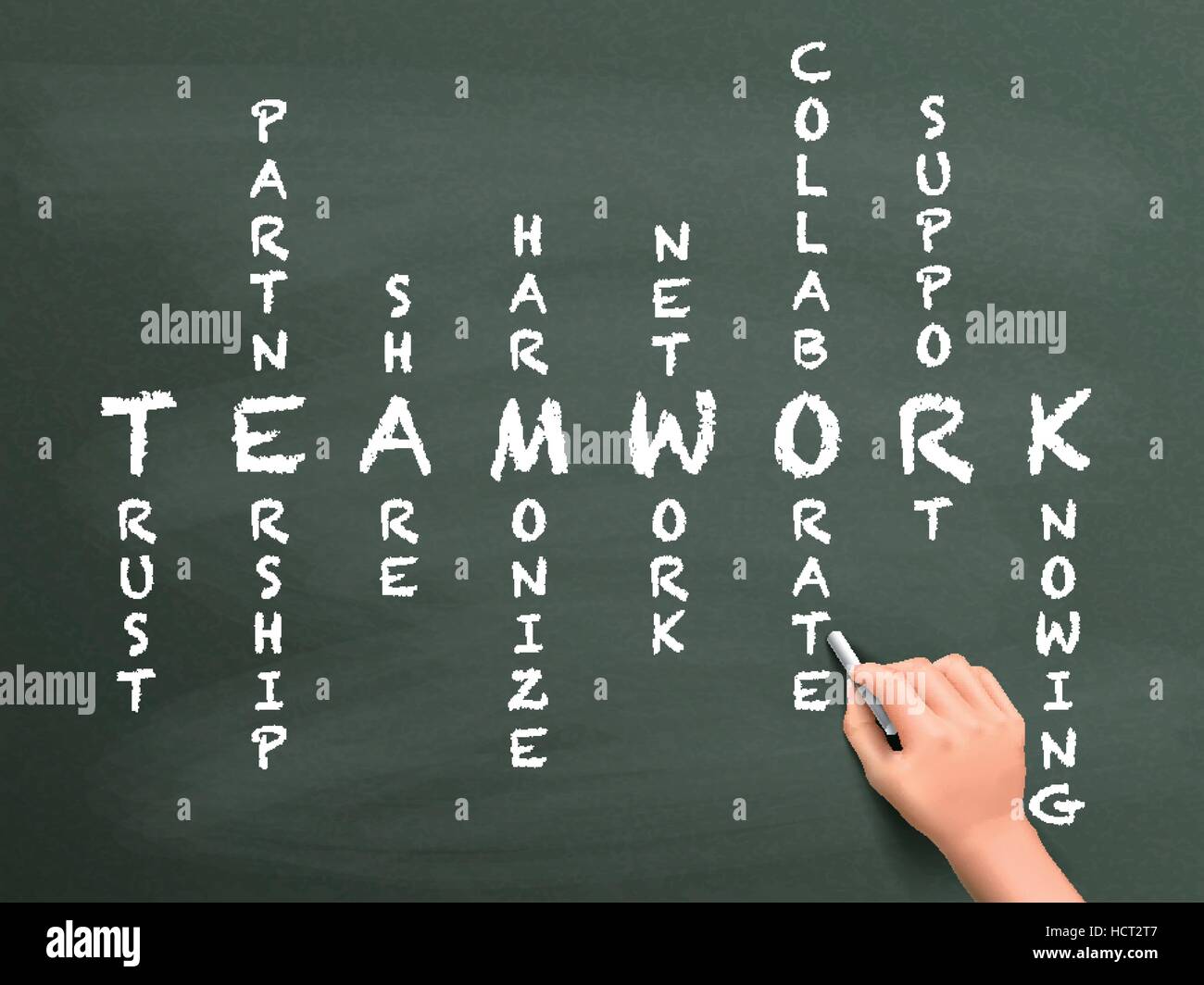 Crossword puzzle hand Stock Vector Images - Alamy