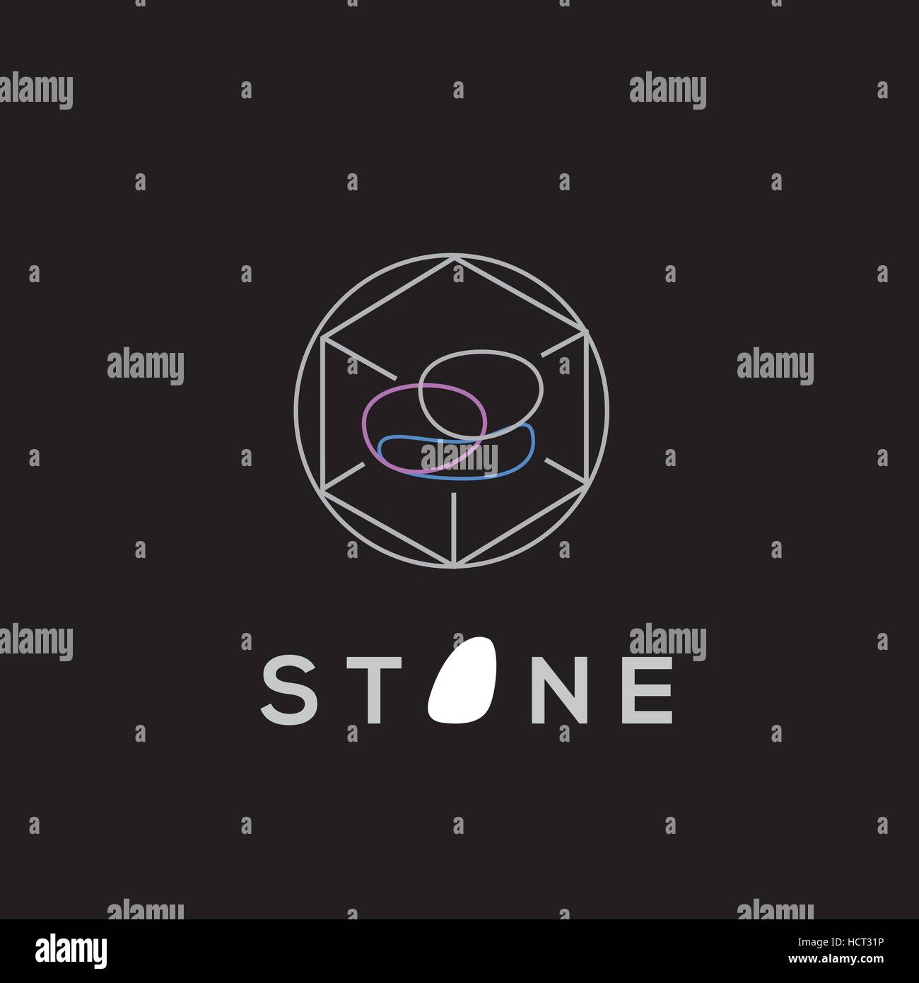 Stone vector logo design Stock Vector Image & Art - Alamy